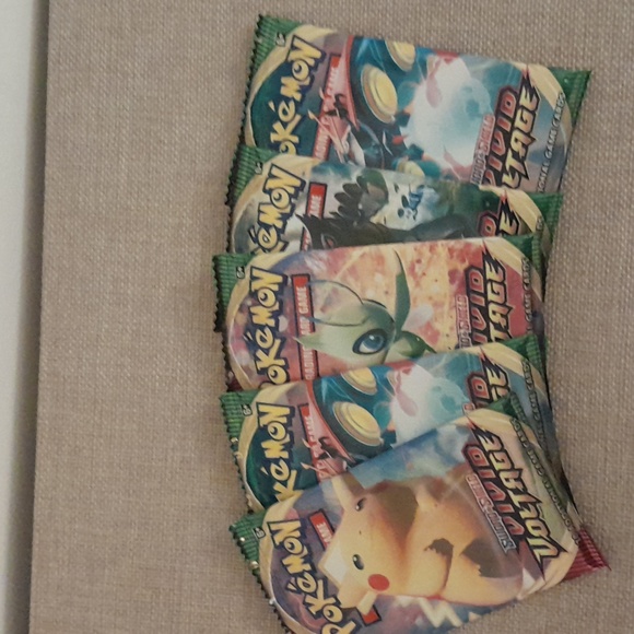 Pokemon | Other | Pokemon Fantasy Card Vivid Voltage Bundle 5 Packs ...